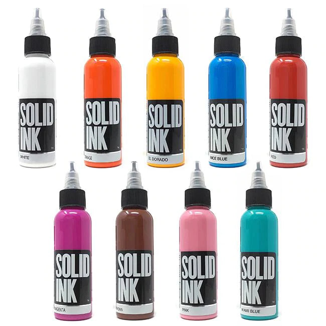 Solid Ink Single Bottles – Maple Tattoo Supply
