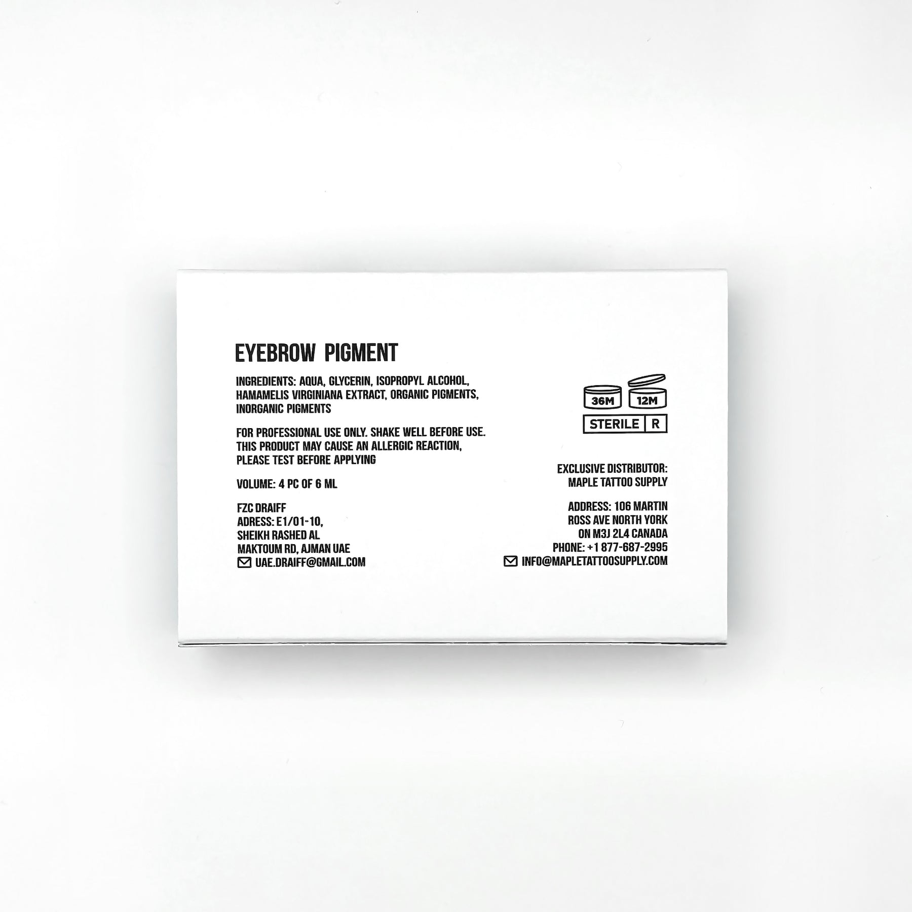 Draiff Crystal Eyebrow Pigments Set - Permanent Makeup Pigments – Maple ...