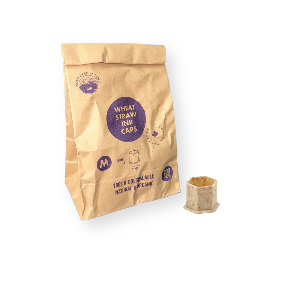 Nord Biodegradable Ink Caps with Base | Eco-Friendly Stable Tattoo Cup ...